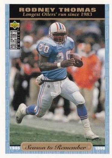 Rodney Thomas 1996 Upper Deck Collector's Choice #58 Base Price Guide ...