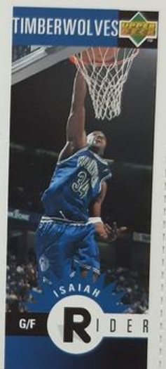Isaiah Rider 1996 Upper Deck Collector's Choice Italian #M50 Mini Cards ...