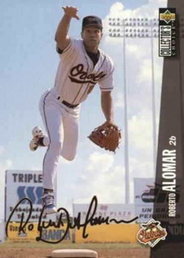 Roberto Alomar 1996 Upper Deck Collector's Choice #463 Gold Signatures ...