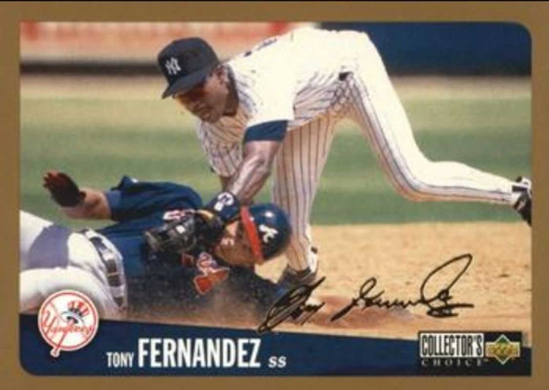 Tony Fernandez 1996 Upper Deck Collector's Choice #232 Gold Signatures ...