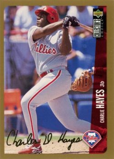 Charlie Hayes 1996 Upper Deck Collector's Choice #255 Gold Signatures ...