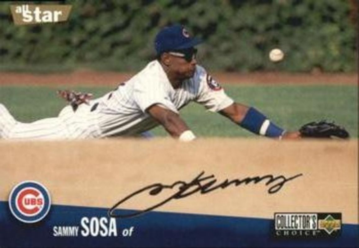 Sammy Sosa 1996 Upper Deck Collector's Choice #490 Silver Signatures ...