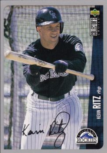 Kevin Ritz 1996 Upper Deck Collector's Choice #137 Silver Signatures ...