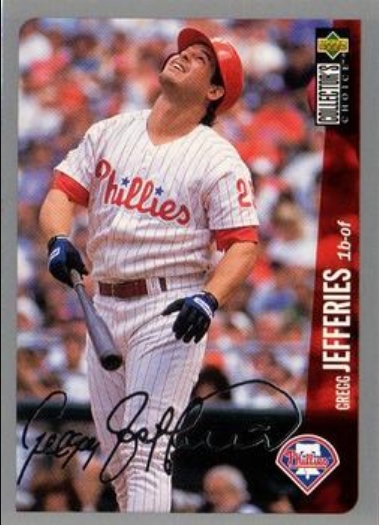 Gregg Jefferies 1996 Upper Deck Collector's Choice #670 Silver ...