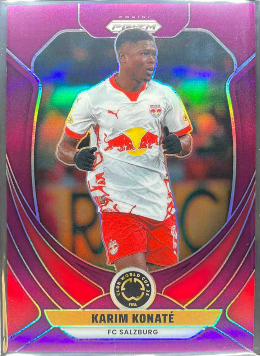 Karim Konate 2025 Prizm Club World Cup #170 Purple /125 Price Guide ...