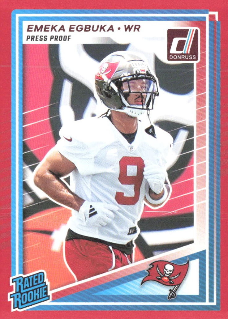 Emeka Egbuka 2025 Donruss #375 Press Proof Red Price Guide - Sports ...
