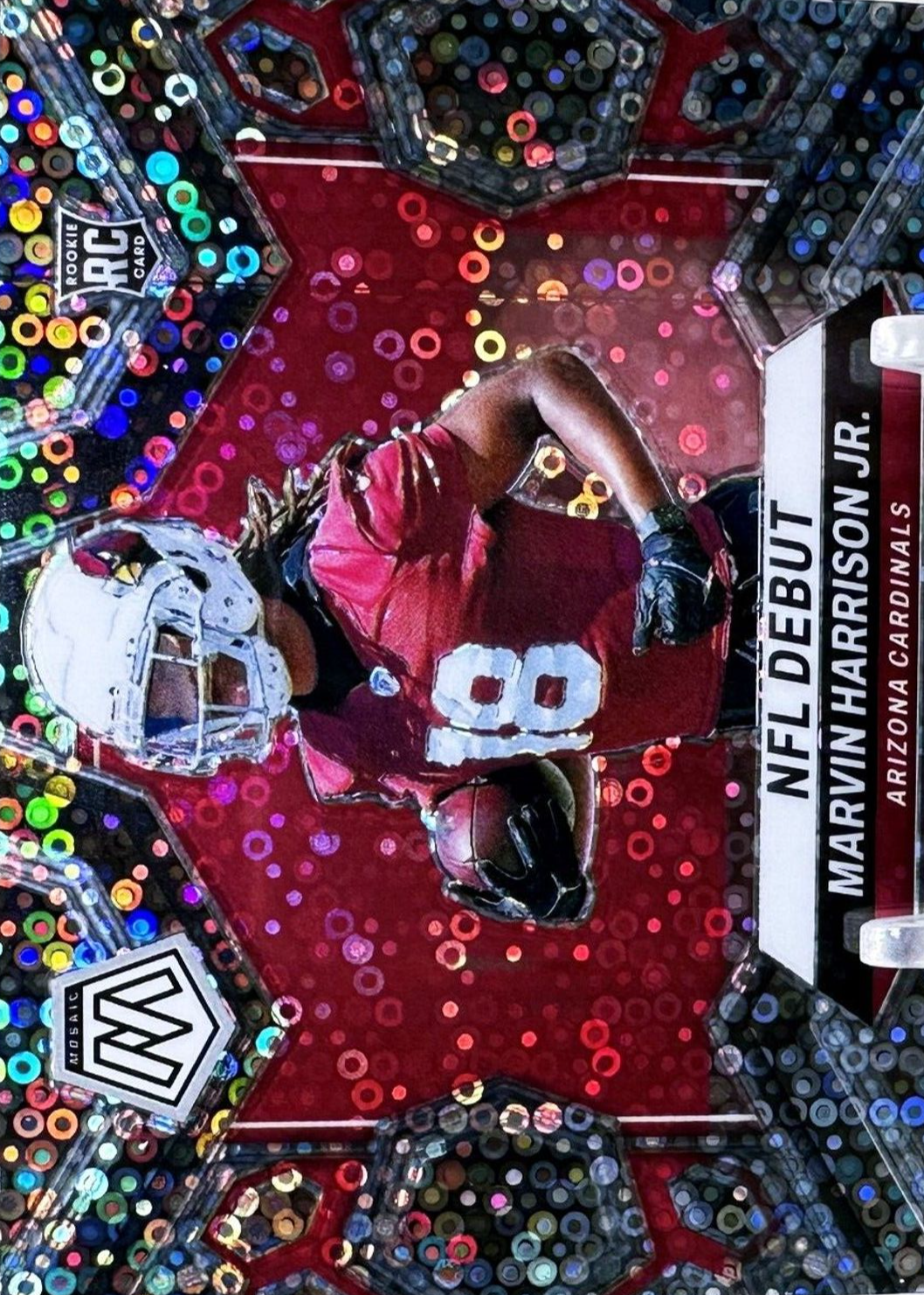 Marvin Harrison Jr. 2024 Mosaic #283 NFL Debut - No Huddle Price Guide ...