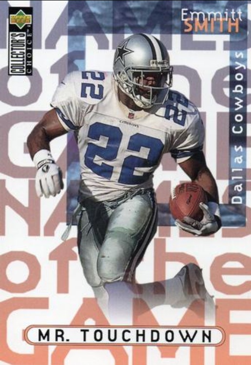 Emmitt Smith 1997 Upper Deck Collector's Choice #2 Names of the Game ...