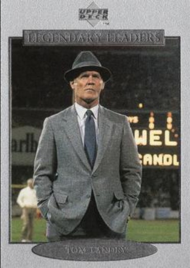 Tom Landry 1997 Upper Deck Legends #140 Legendary Leaders Jumbos Price ...