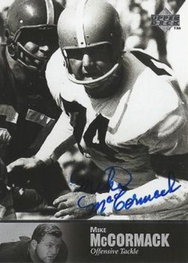 Mike McCormack 1997 Upper Deck Legends #AL-50 Autographs Price Guide ...