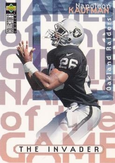Napoleon Kaufman 1997 Upper Deck Collector's Choice #80 Base Price ...