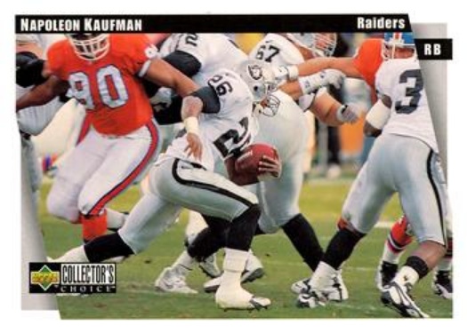 Napoleon Kaufman 1997 Upper Deck Collector's Choice #515 Base Price ...