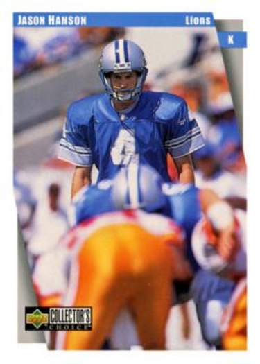 Jason Hanson 1997 Upper Deck Collector's Choice #488 Base Price Guide ...