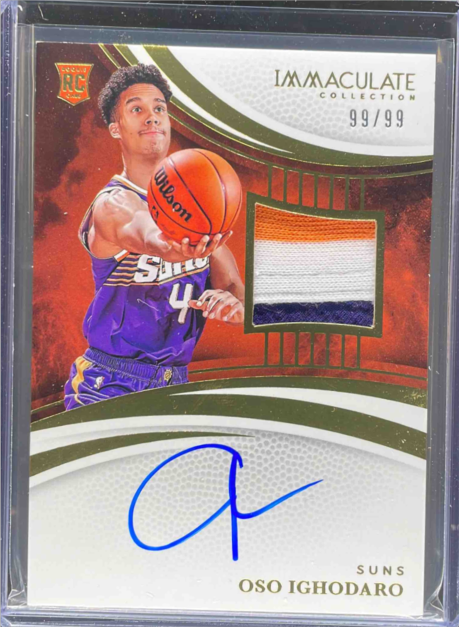 Oso Ighodaro 2024 Immaculate #138 Rookie Patch Autographs /99 Price ...