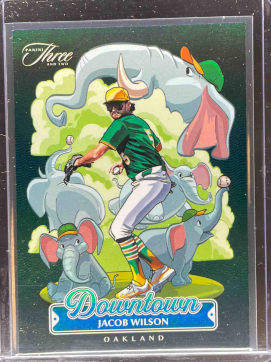 Jacob Wilson 2025 Panini Three and Two #18 Downtown Price Guide ...