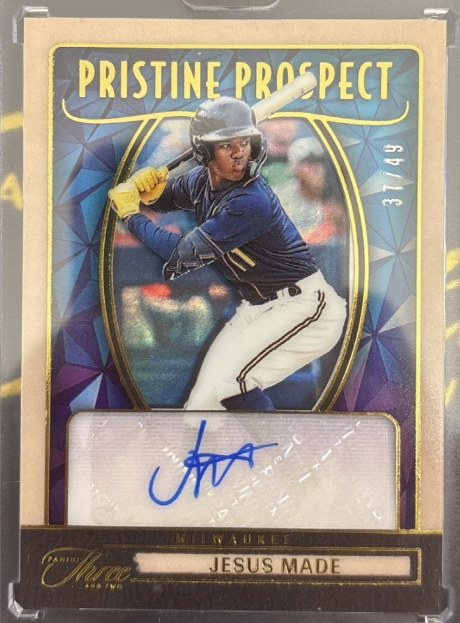 Jesus Made 2025 Panini Three and Two #5 Pristine Prospect Signatures ...