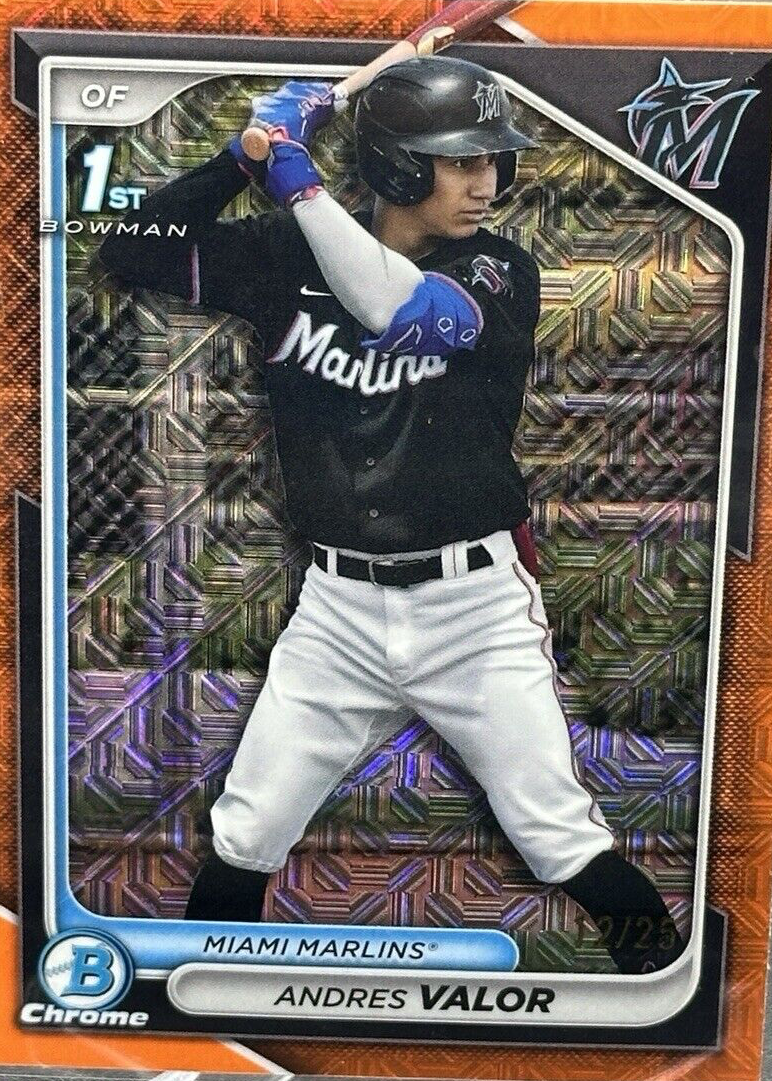 Andres Valor 2024 Bowman Chrome Mega Box #BCP-196 Prospects - Orange ...