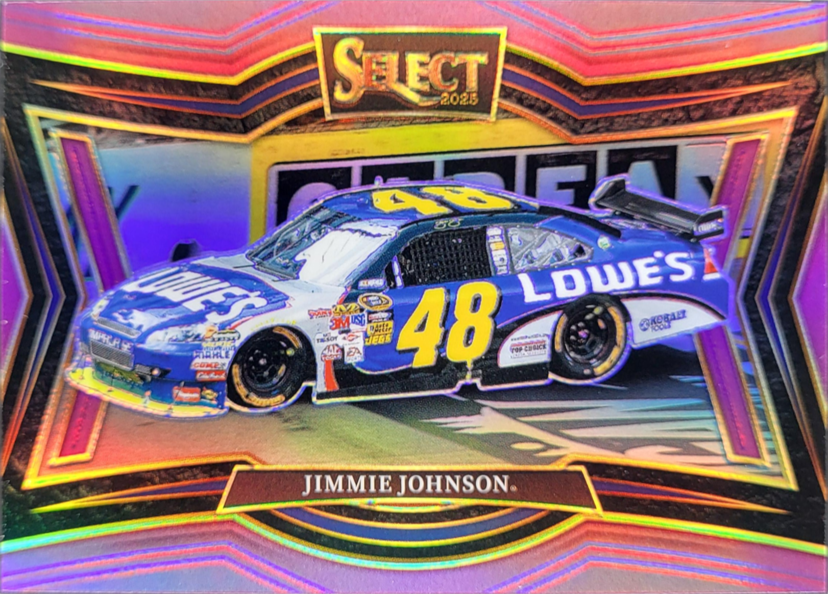 Jimmie Johnson 2025 Select NASCAR #155 Base Pit Road Purple /85 Price ...