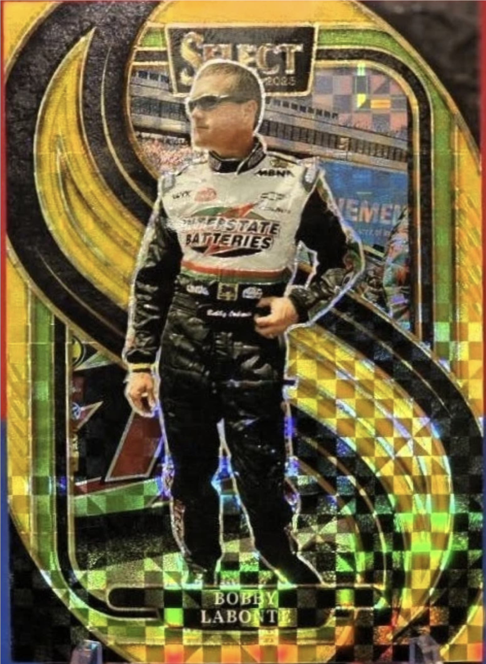 Bobby Labonte 2025 Select NASCAR #203 Base Trackside Gold Power Plaid ...