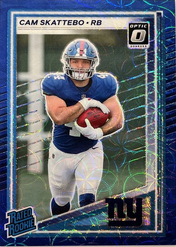 Cam Skattebo 2025 Donruss #302 Optic Preview - Blue Scope Price Guide ...