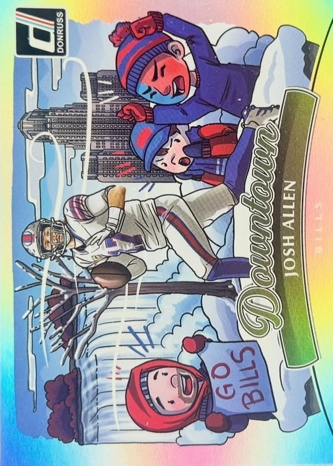 Josh Allen 2025 Donruss #10 Downtown Horizontal /(SSP) Price Guide ...