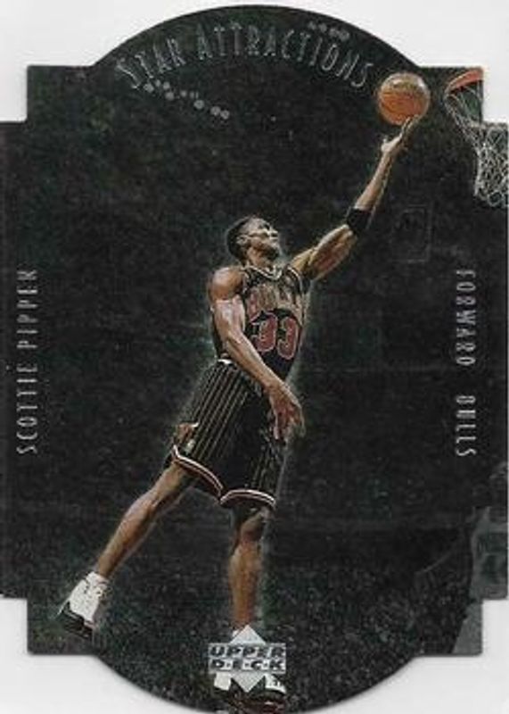 Scottie Pippen 1997 Collector's Choice #SA19 Star Attractions - Gold ...