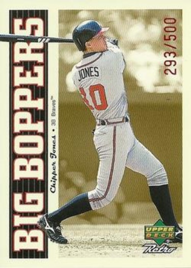 Chipper Jones 1998 Upper Deck Retro B20 Big Boppers 500 Price Guide