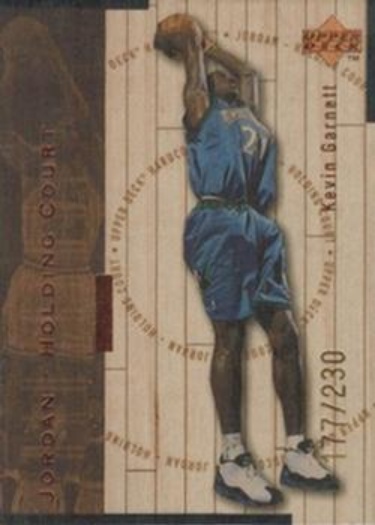 Kevin Garnett / Michael Jordan 1998 Upper Deck Hardcourt #J16 Jordan ...