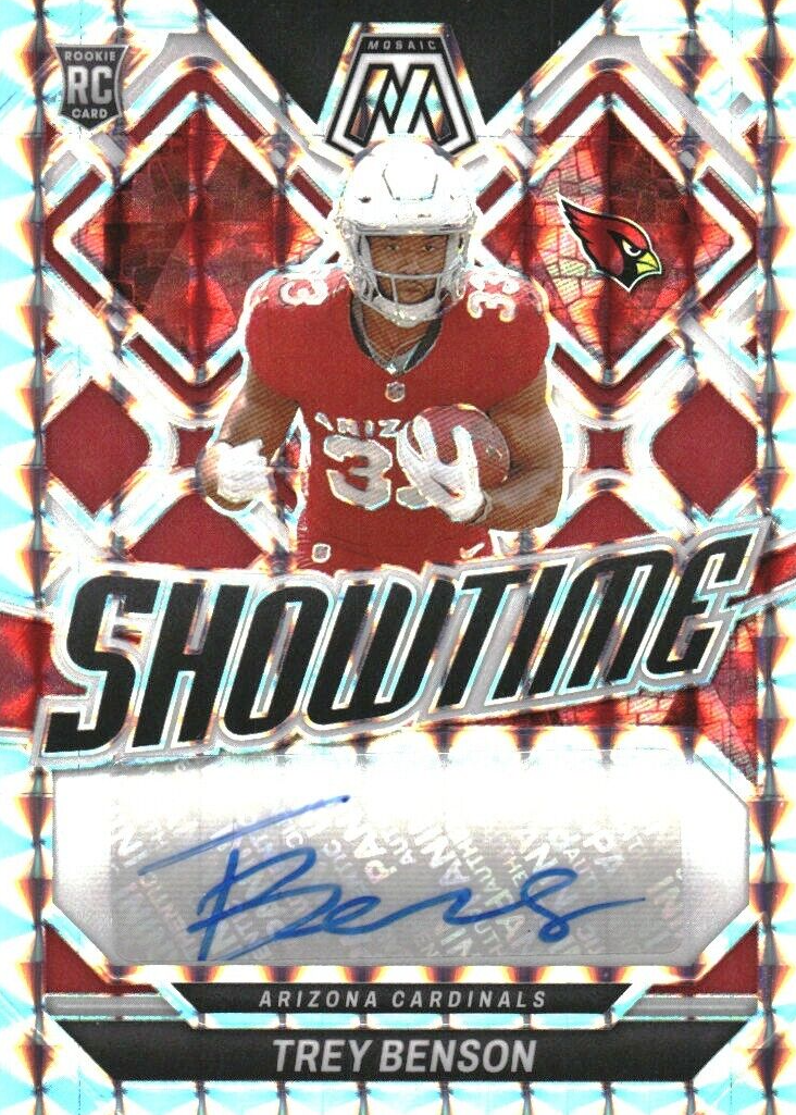 Trey Benson 2024 Mosaic #SS-TBN Showtime Signatures Price Guide ...