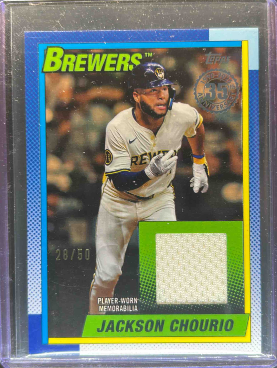 Jackson Chourio 2025 Topps #90R2-JC 1990 Baseball Relics (Series Two ...