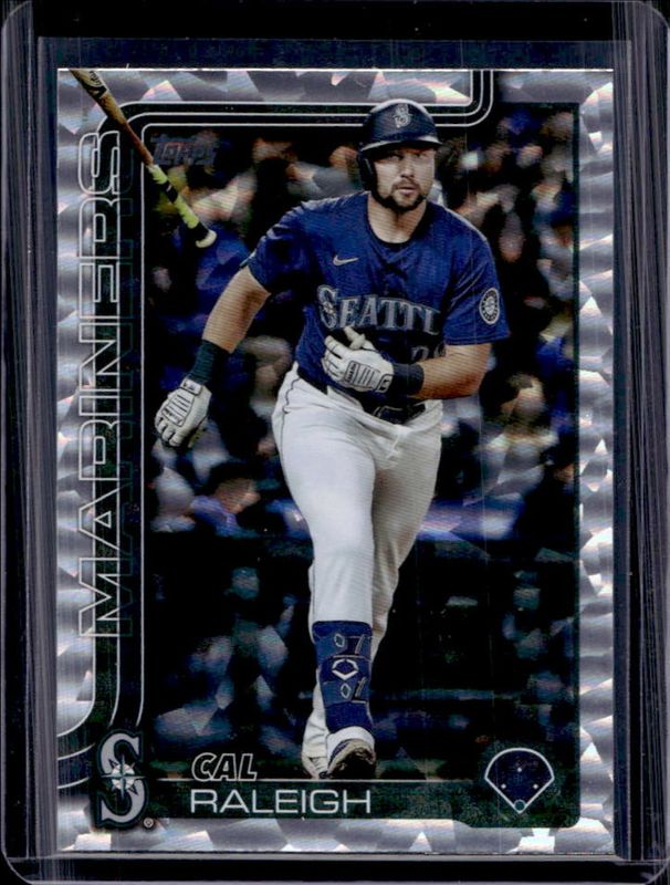 Cal Raleigh 2025 Topps #603 Silver Crackle Foilboard Price Guide ...