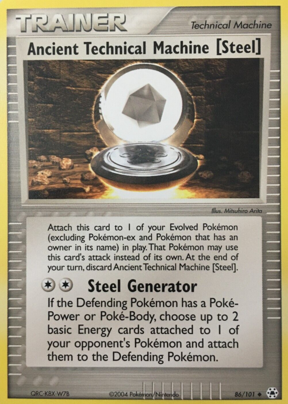 Ancient Technical Machine 2004 EX: Hidden Legends #086/101 Base (Steel ...