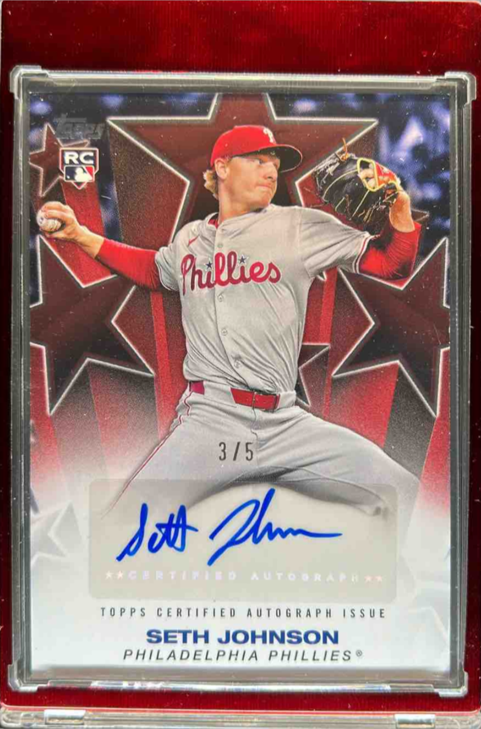 Seth Johnson 2025 Topps #BSA2-SJ Baseball Stars Autographs (Series 2 ...