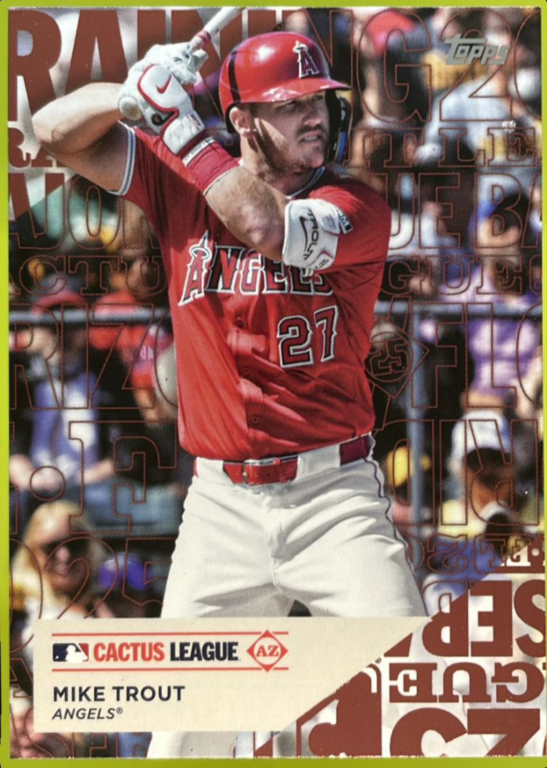 Mike Trout 2025 Topps #TG-8 Training Grounds Price Guide - Sports Card ...