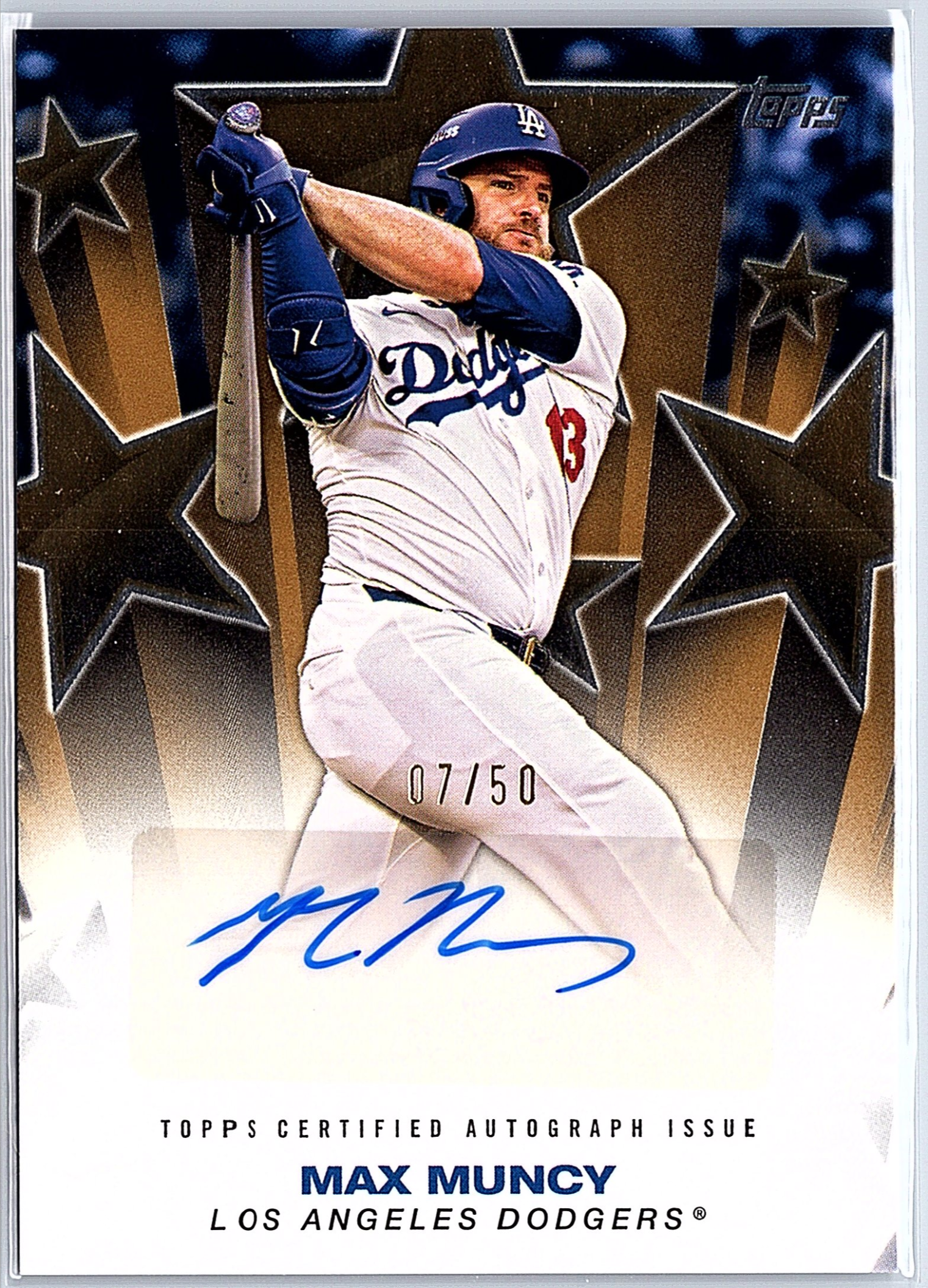 Max Muncy (Dodgers) 2025 Topps #BSA2-MMU Baseball Stars Autographs ...