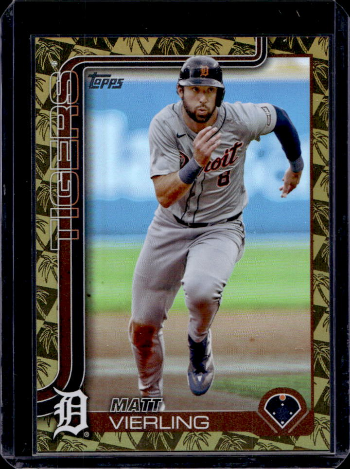 Matt Vierling 2025 Topps #166 Gold Diamante Foil /50 Price Guide ...