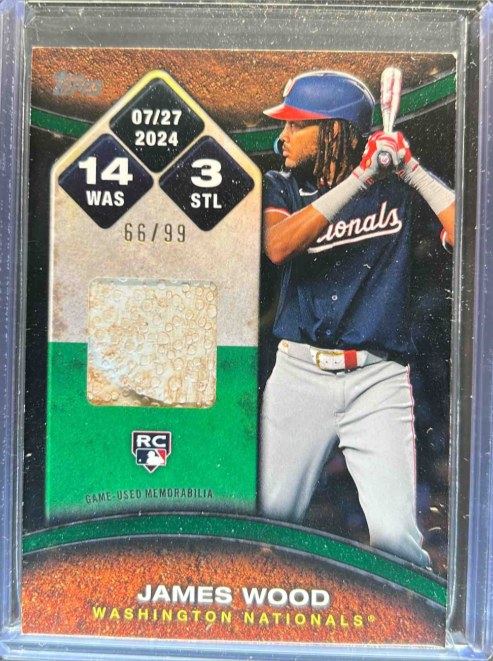 James Wood 2025 Topps #RTB-WOOD Rounding the Bases Relics (Series 2 ...