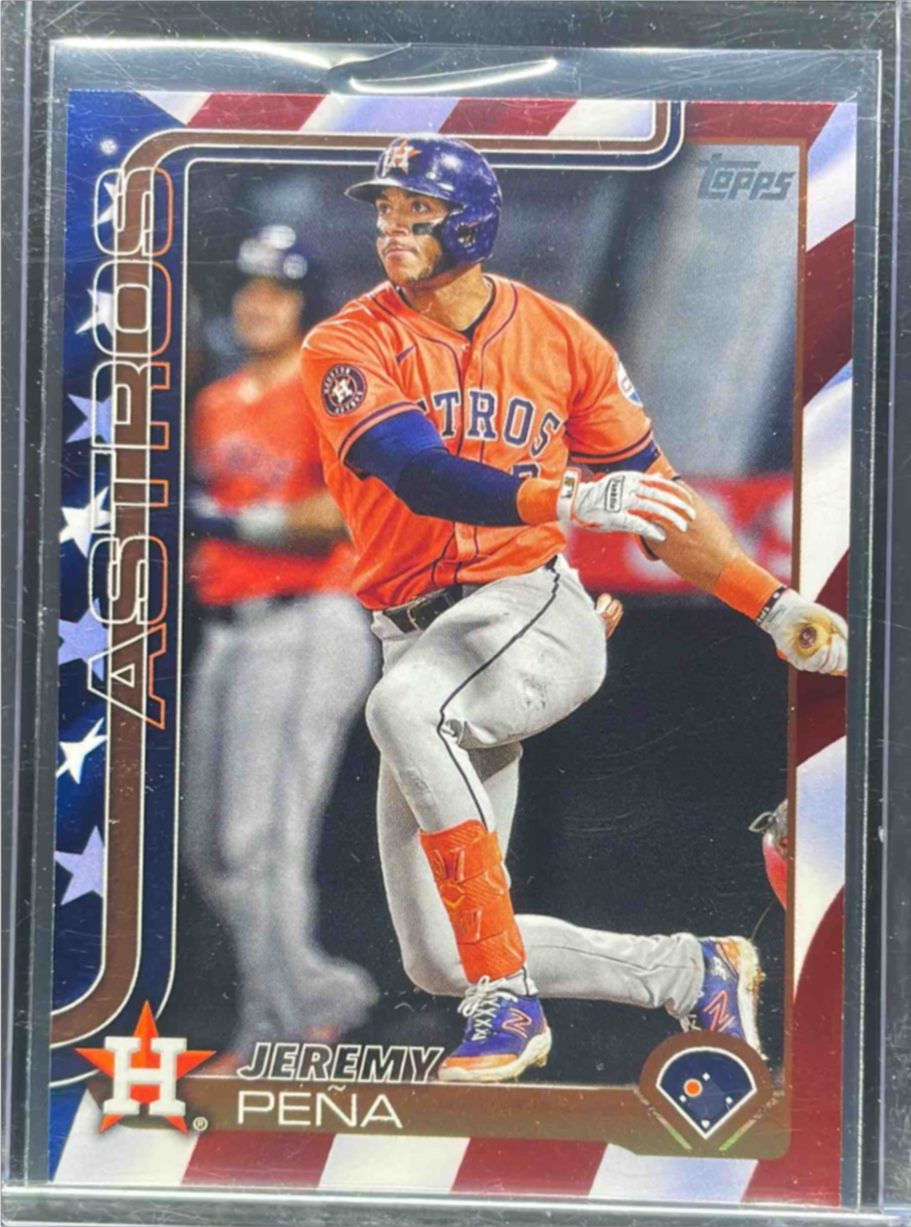 Jeremy Pena 2025 Topps #307 Independence Day /76 Price Guide - Sports ...