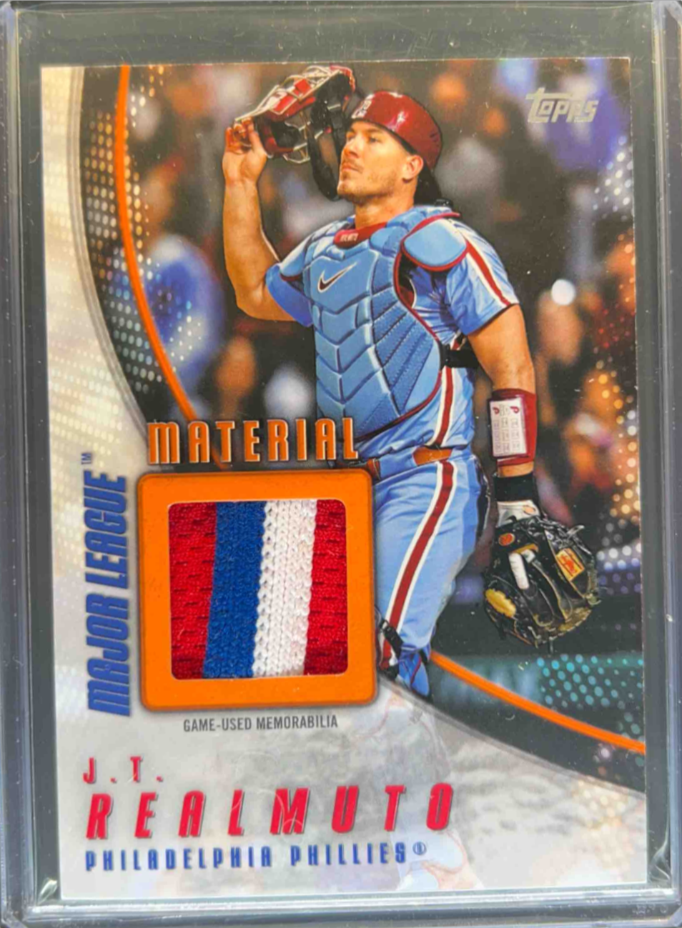 JT Realmuto 2025 Topps #MLM-JTR Major League Material Relics - Orange ...