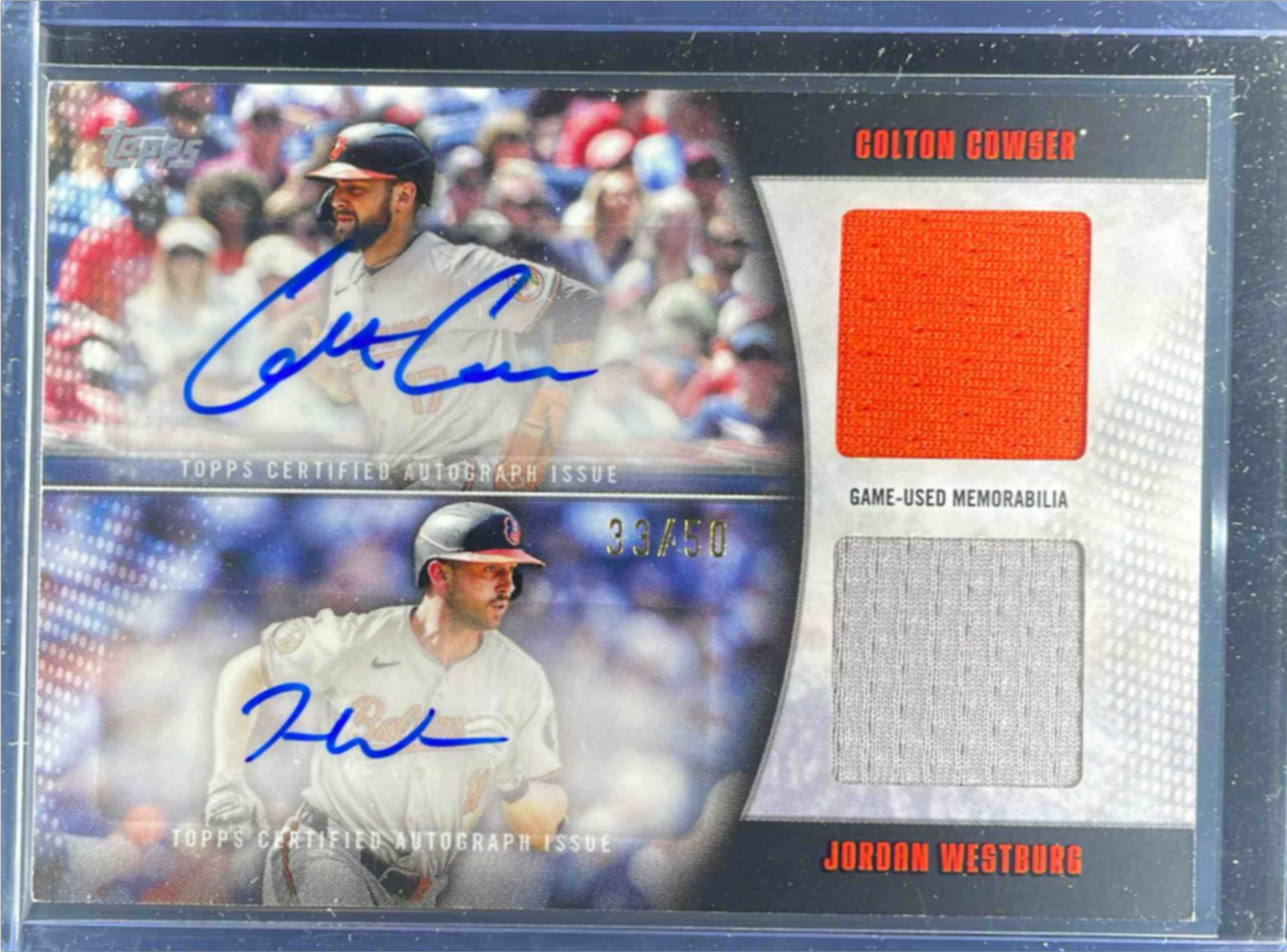 Colton Cowser / Jordan Westburg 2025 Topps #MLMDA2-CW Major League ...