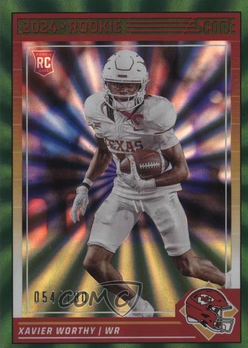 Xavier Worthy 2024 Score #324 Spokes /180 Price Guide - Sports Card ...