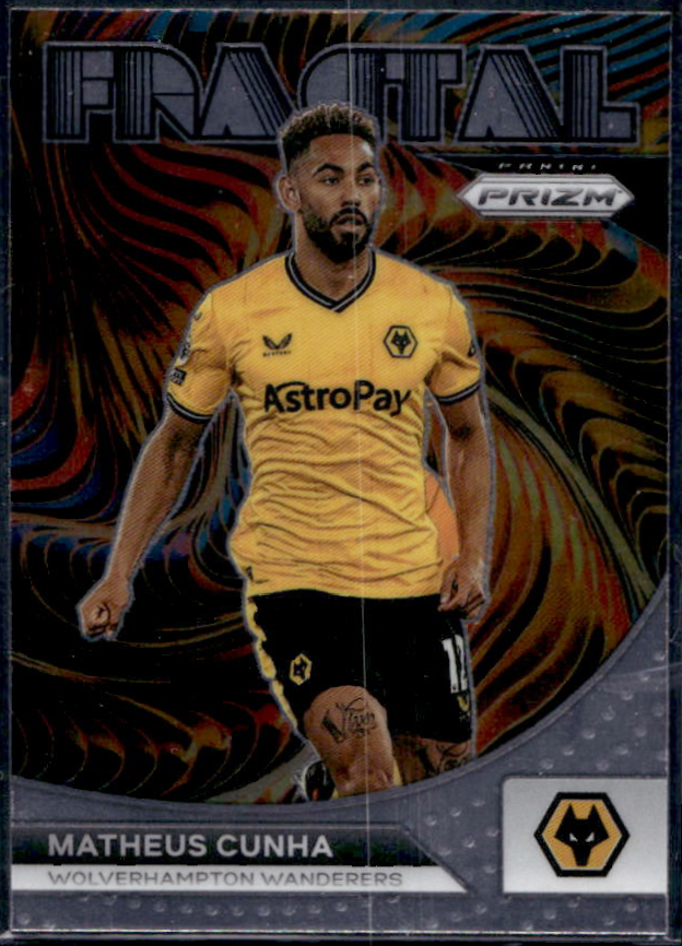 Matheus Cunha 2023 Prizm Premier League #13 Fractal Price Guide ...