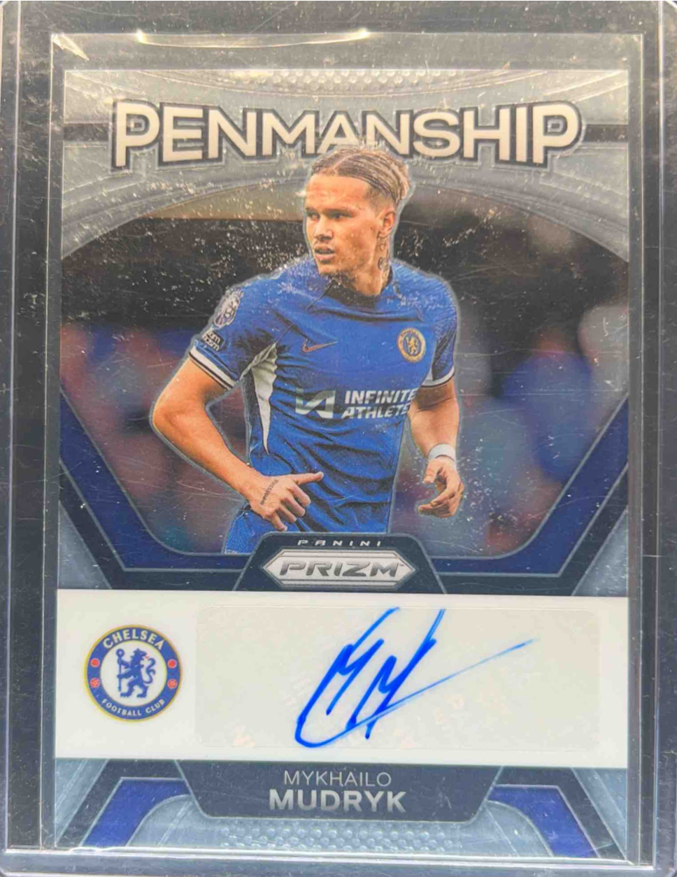 Mykhailo Mudryk 2023 Prizm Premier League #P-MM Penmanship Price Guide ...