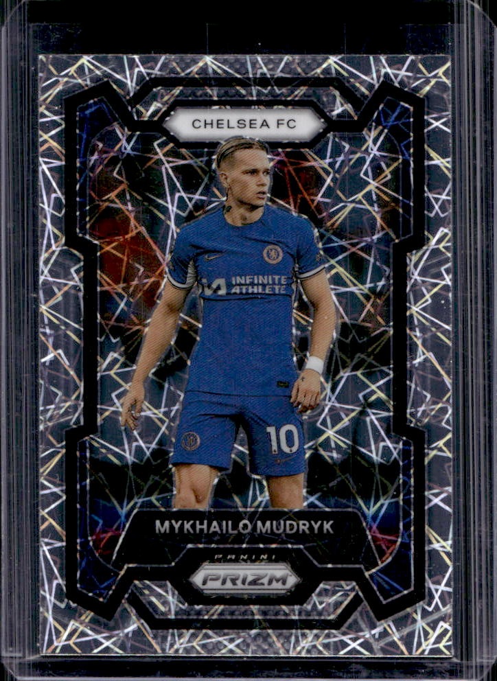 Mykhailo Mudryk 2023 Prizm Premier League #186 Lazer Price Guide ...