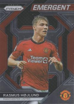Rasmus Hojlund 2023 Prizm Premier League #19 Emergent Price Guide ...