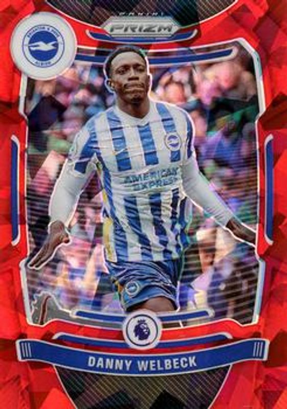 Danny Welbeck 2021 Prizm Premier League #193 Red Ice Price Guide ...
