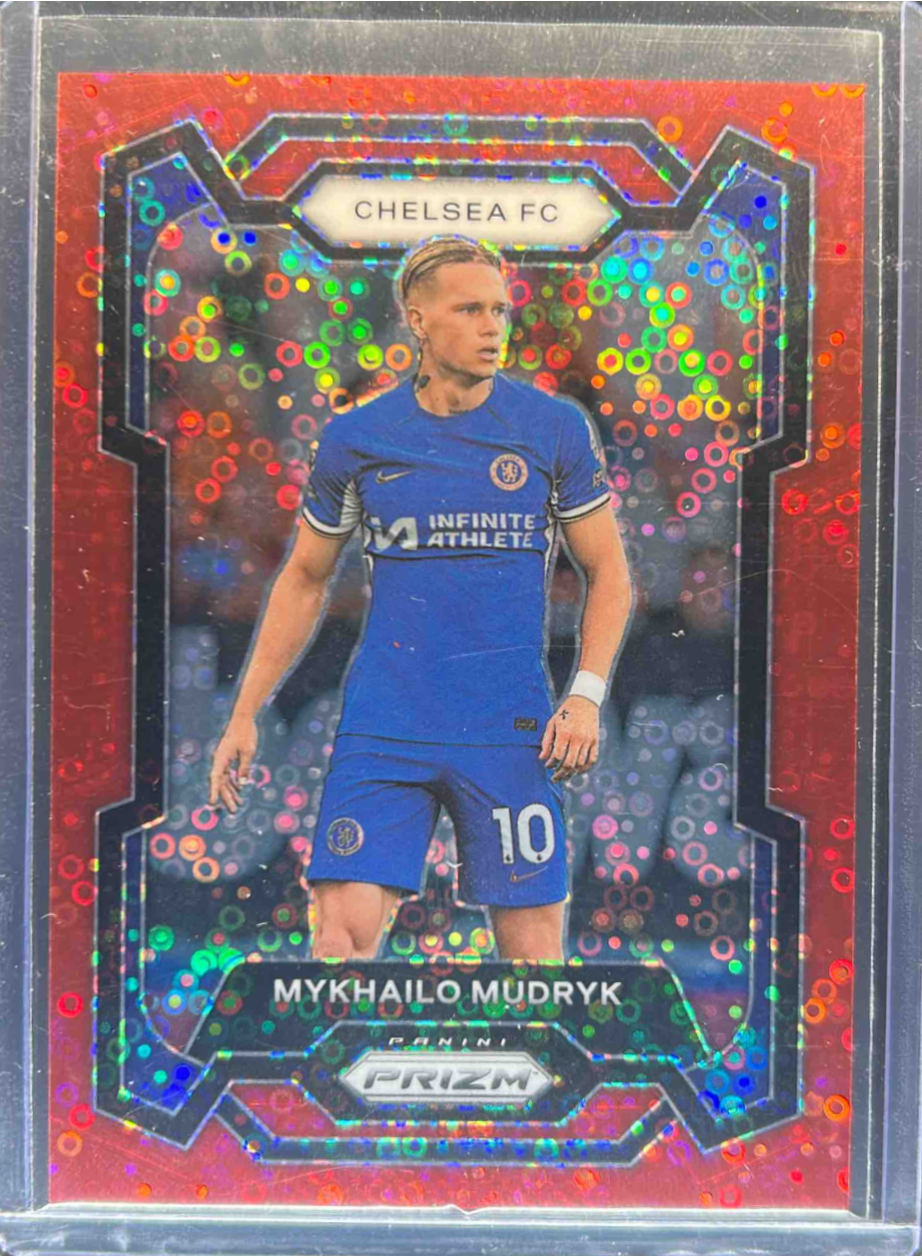 Mykhailo Mudryk 2023 Prizm Premier League #186 Breakaway Red /49 Price ...