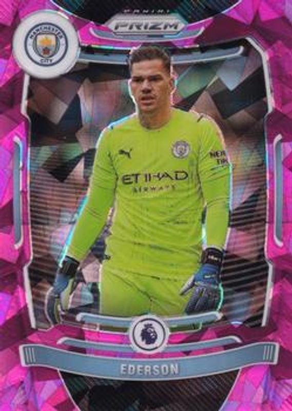 Ederson (Goalkeeper) 2021 Prizm Premier League #1 Pink Ice Price Guide ...