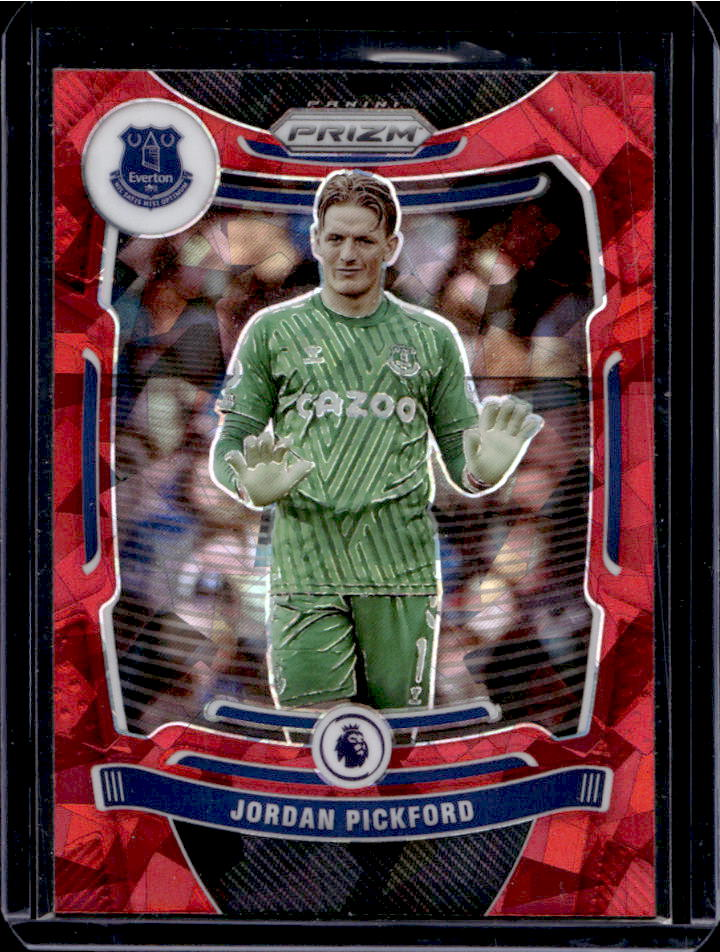 Jordan Pickford 2021 Prizm Premier League #91 Red Ice Price Guide ...