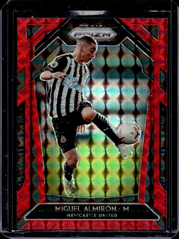 Miguel Almiron 2020 Prizm Premier League #232 Red Mosaic /159 Price ...